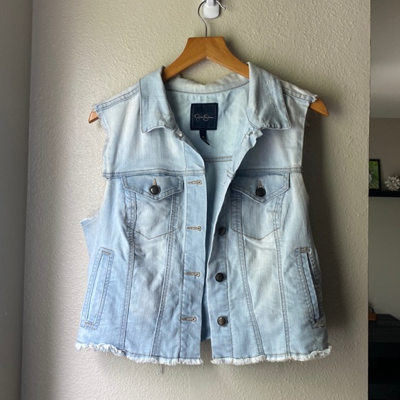 Jessica Simpson | Jackets & Coats | Denim Vest | Poshmark